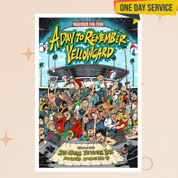 Poster126 | Art | A Day To Remember Yellowcard 225 Maximum Fun Tour ...